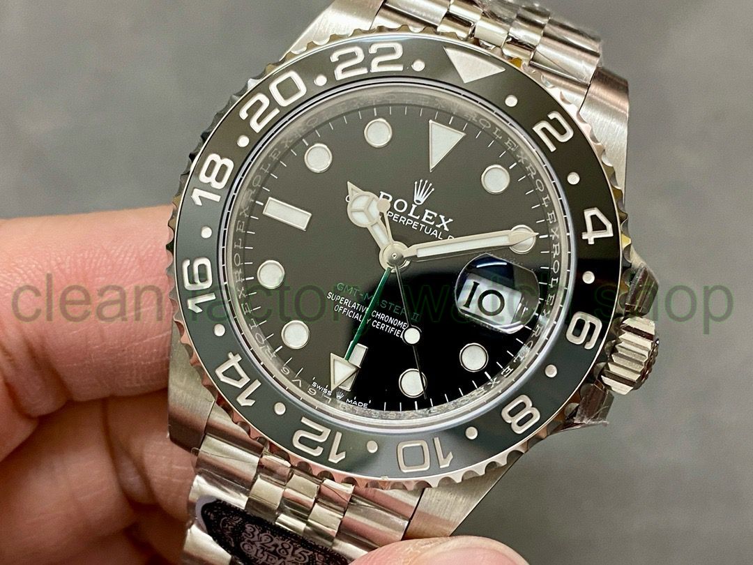 Clean Factory Rolex GMT-Master II 126710GRNR-0003 40mm Full 904L Black ...