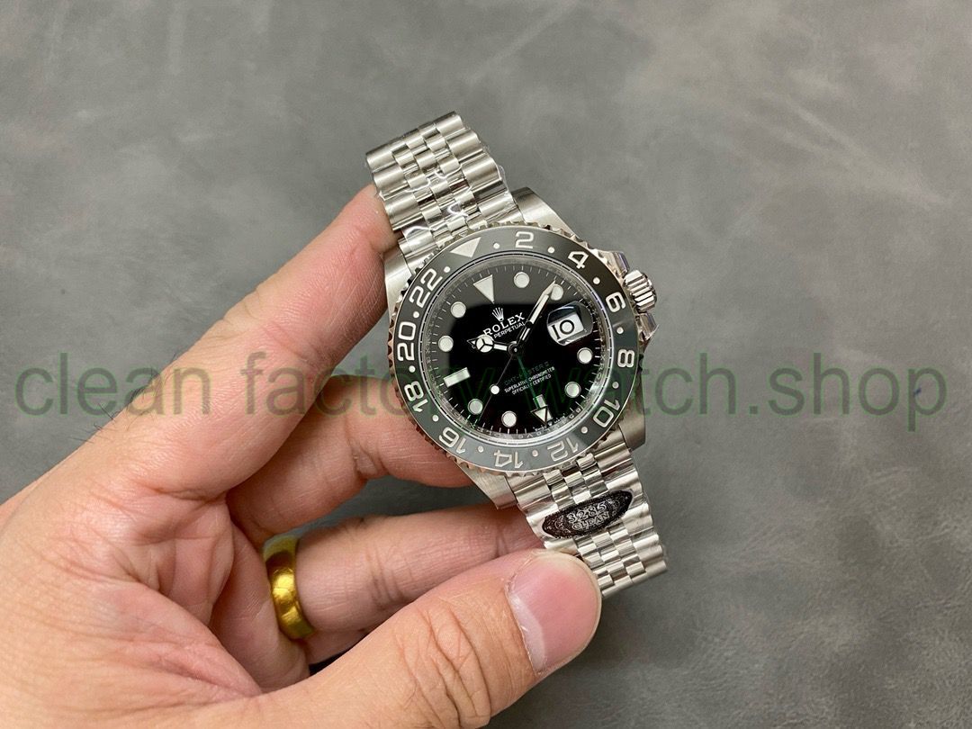 Clean Factory Rolex GMT-Master II 126710GRNR-0003 40mm Full 904L Black ...