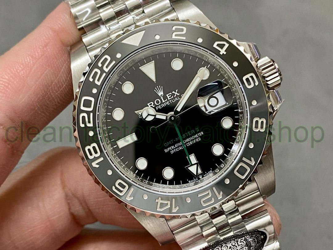 Clean Factory Rolex GMT-Master II 126710GRNR-0003 40mm Full 904L Black ...