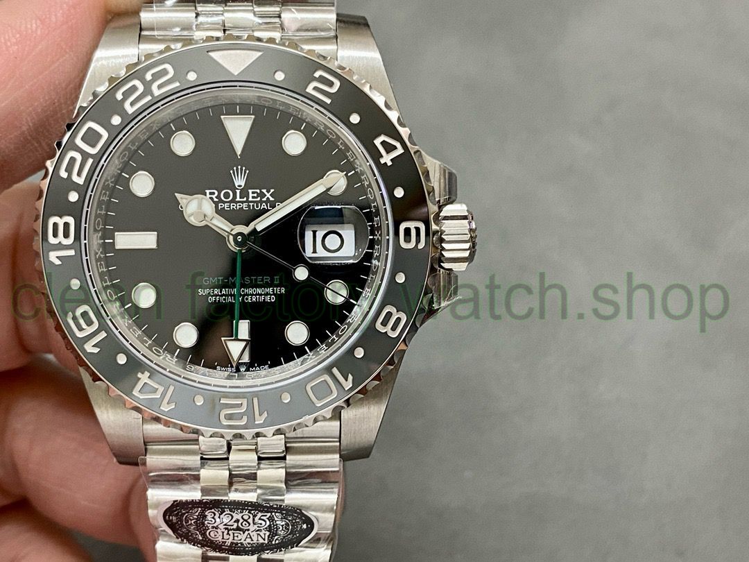 Clean Factory Rolex GMT-Master II 126710GRNR-0003 40mm Full 904L Black ...