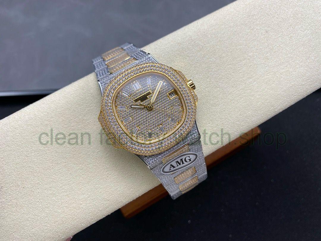 AMG Factory Patek Philippe Nautilus PP5711 40mm Small Diamond Bezel ...