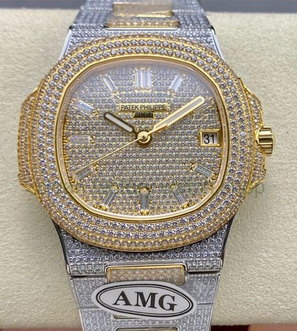 AMG Factory Patek Philippe Nautilus PP5711 40mm Small Diamond Bezel ...