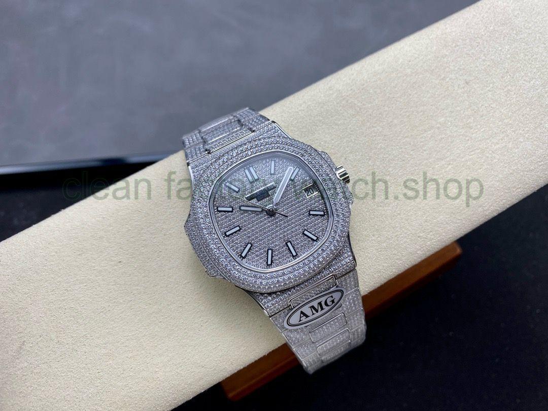 AMG Factory Patek Philippe Nautilus PP5711 40mm Small Diamond Bezel ...