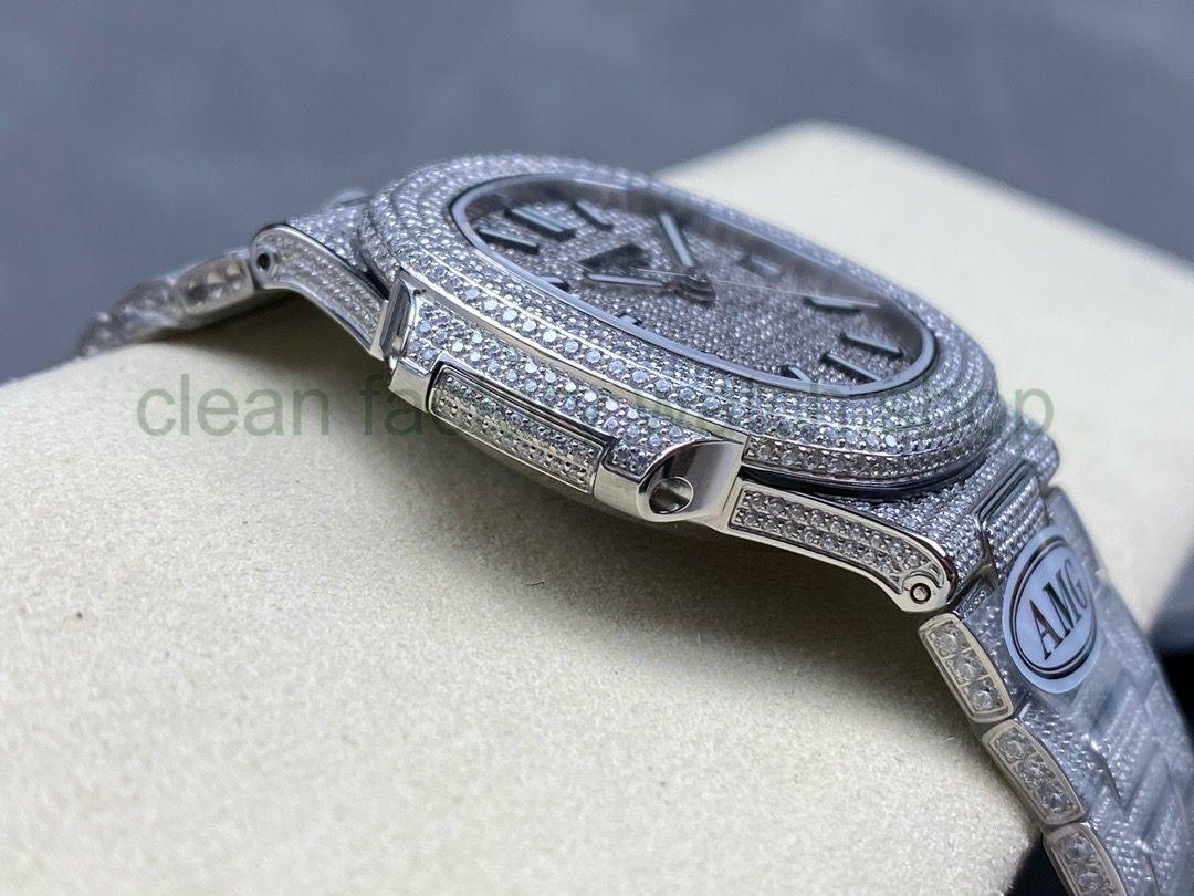 AMG Factory Patek Philippe Nautilus PP5711 40mm Small Diamond Bezel ...