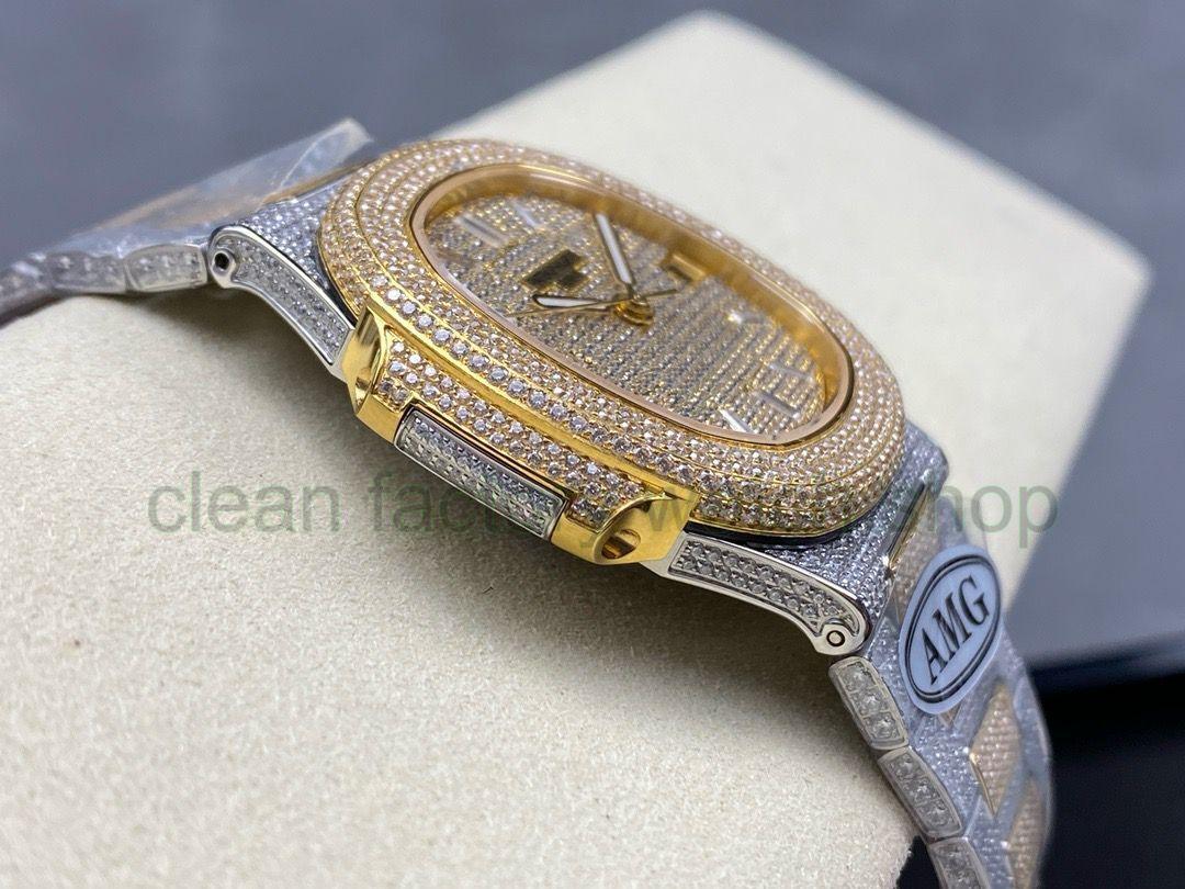 AMG Factory Patek Philippe Nautilus PP5711 40mm Small Diamond Bezel ...