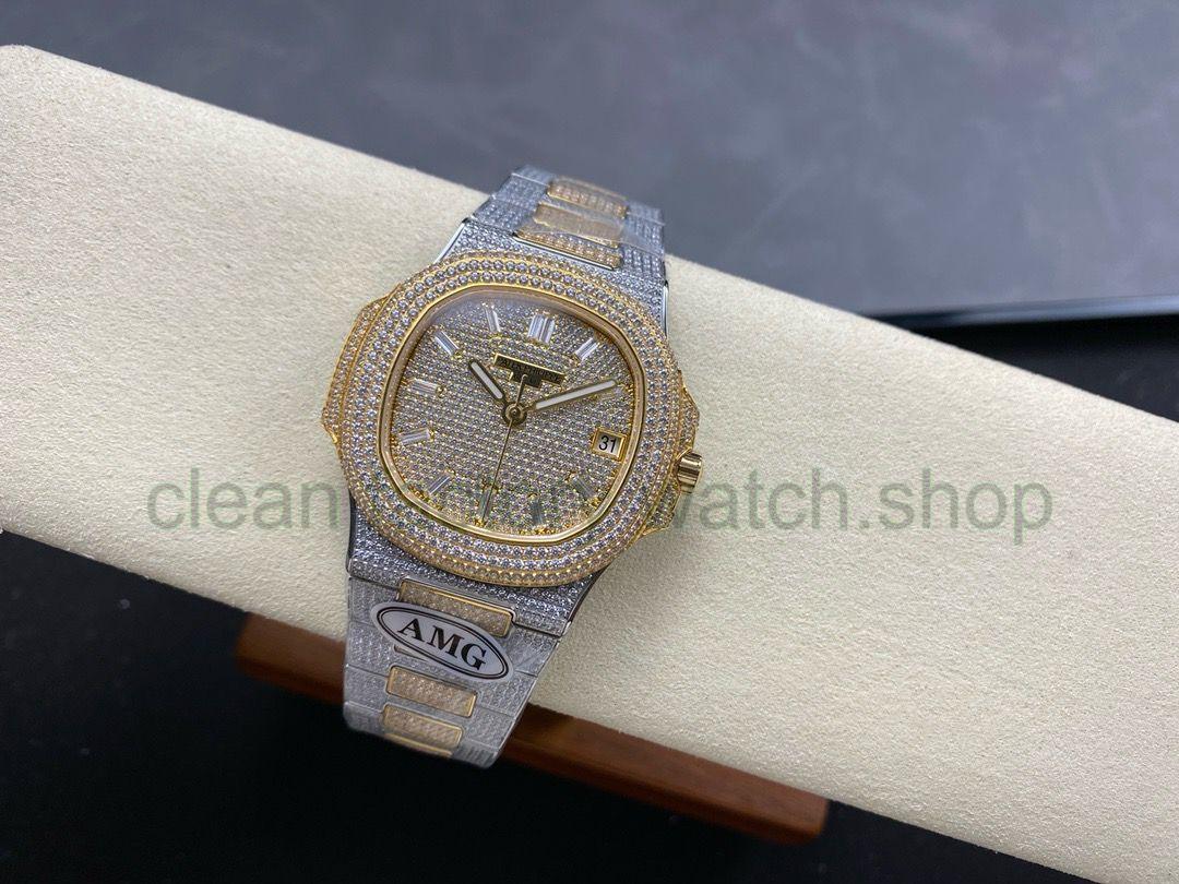 AMG Factory Patek Philippe Nautilus PP5711 40mm Small Diamond Bezel ...