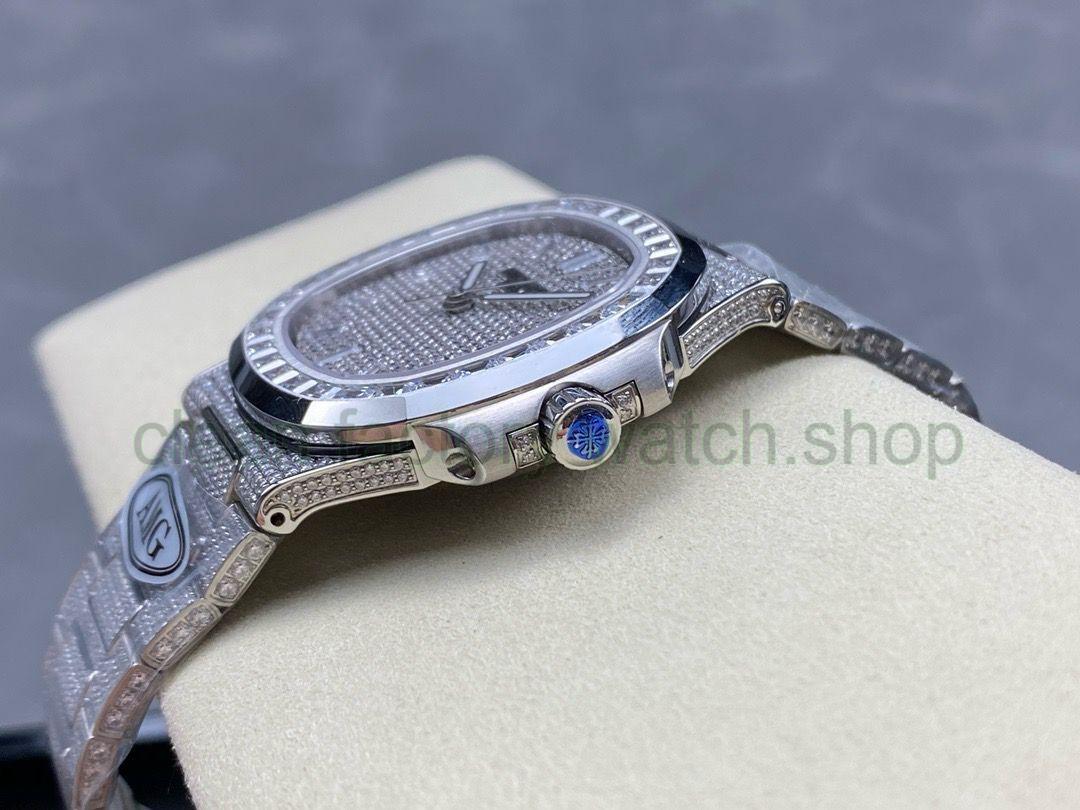 AMG Factory Patek Philippe Nautilus PP5711 40mm Baguette Diamond Bezel ...