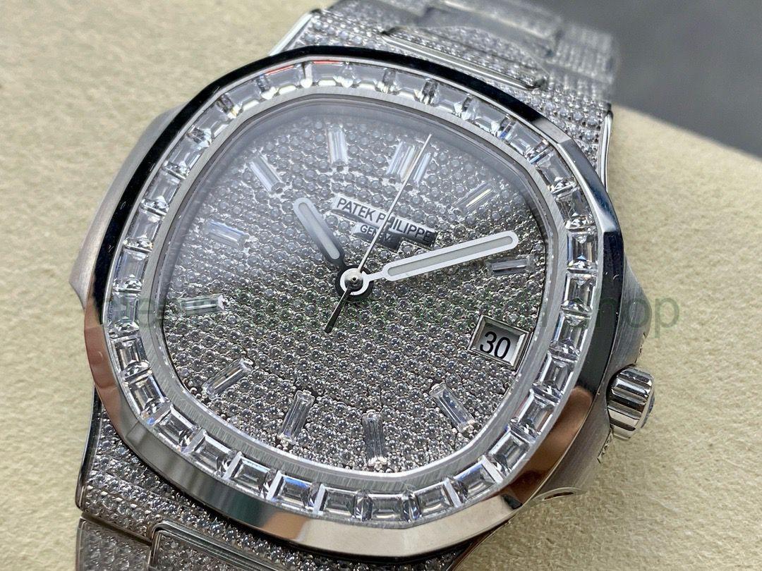AMG Factory Patek Philippe Nautilus PP5711 40mm Baguette Diamond Bezel ...