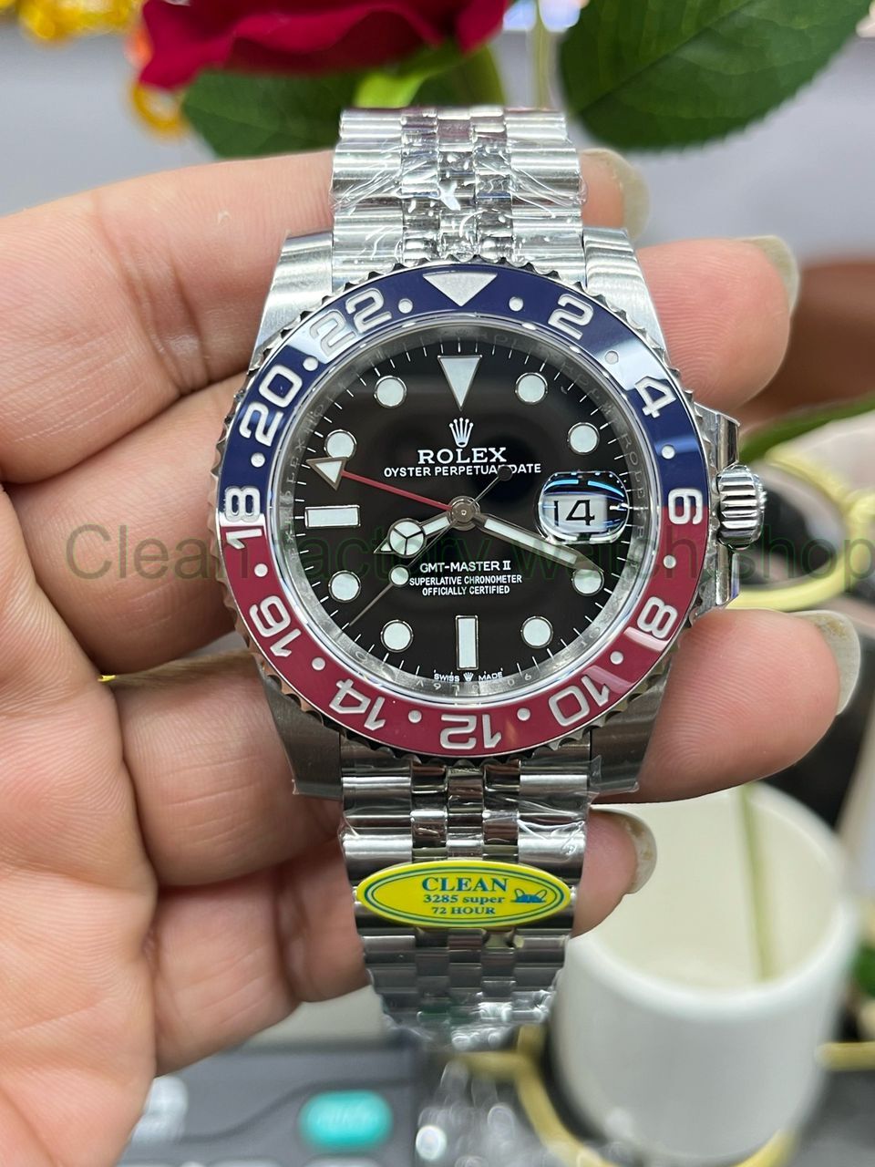Copy Clean Factory Rolex Pepsi GMT-Master II 126710BLRO-0001 40mm Full ...