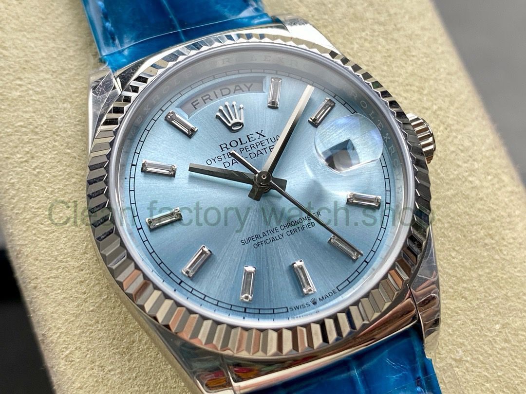 8+ Factory ‘counterweight’ Rolex Day-Date 36mm 128236-0009 White Gold ...