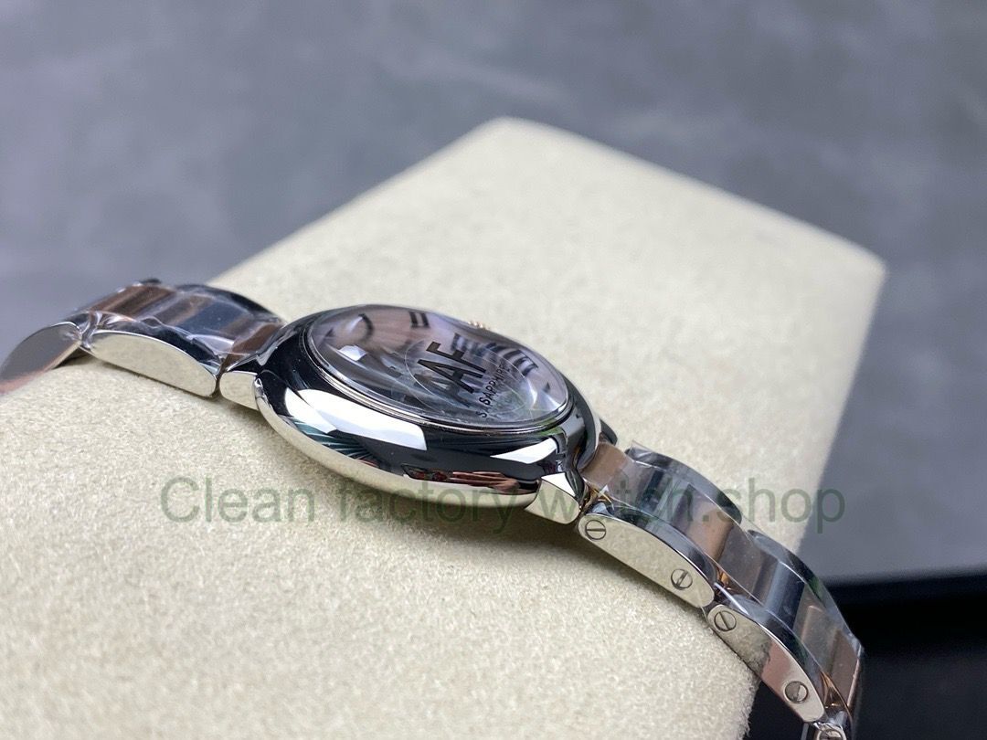 AF Factory Cartier Ballon Bleu W6920034 28mm Rose Gold/Steel Roman ...