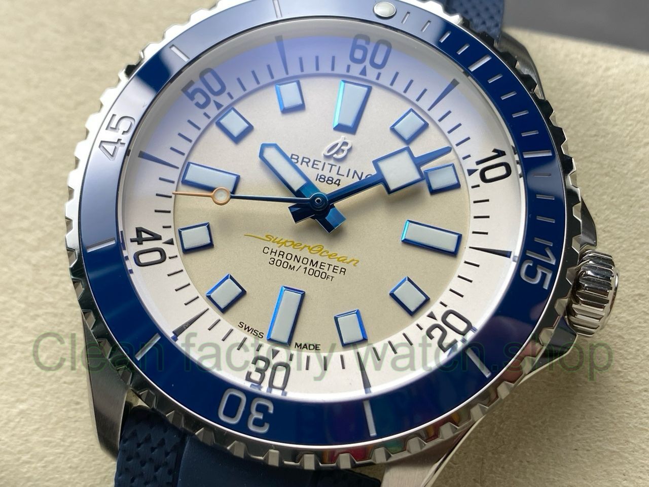 TF Factory Breitling Superocean A17375E71G1A1 44mm Blue Bezel Steel ...
