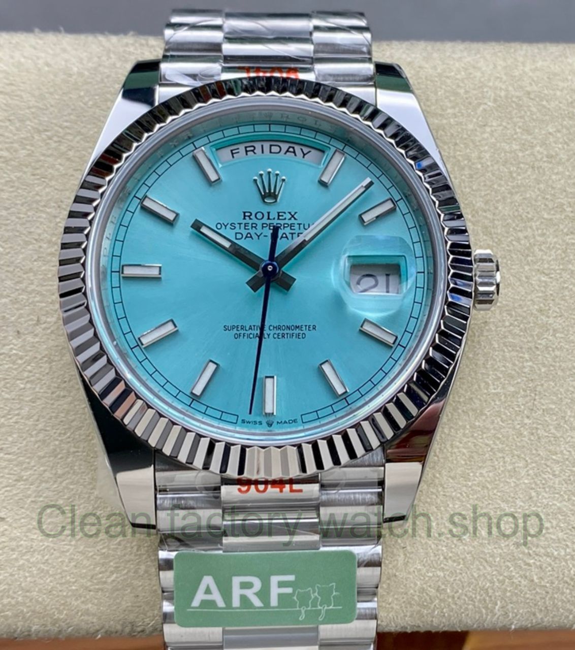 ARF Factory Counterweight Rolex Day-Date 228236-0018 40mm Platinum Ice ...