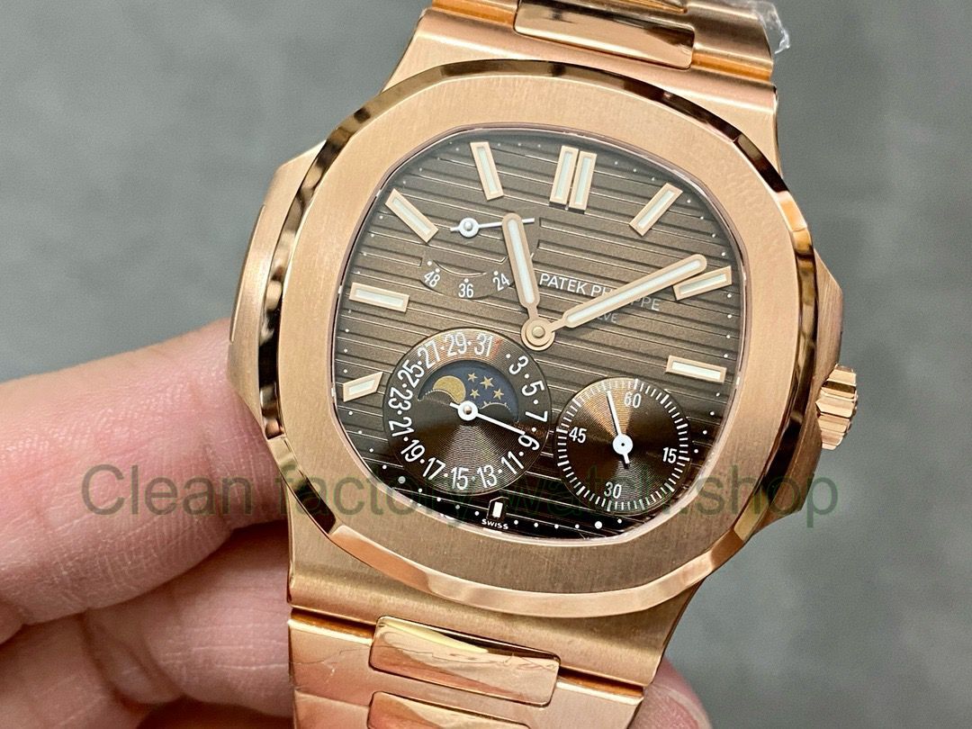 Patek Philippe Modified and customized Nautilus 5712 18k gold-plated ...