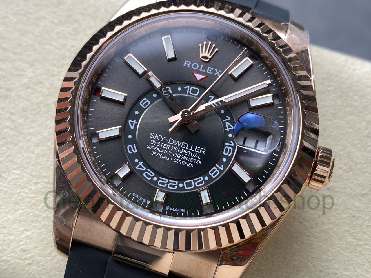 ZF Factory CounterWeight Rolex Sky-Dweller 336235-0004 42mm Rose Gold ...