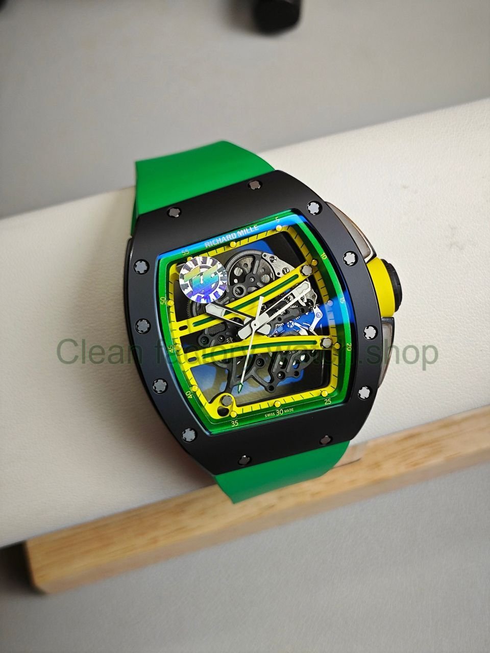 ZF Factory Richard Mille RM 061-01 Black Rubber Strap Yohan Blake ...