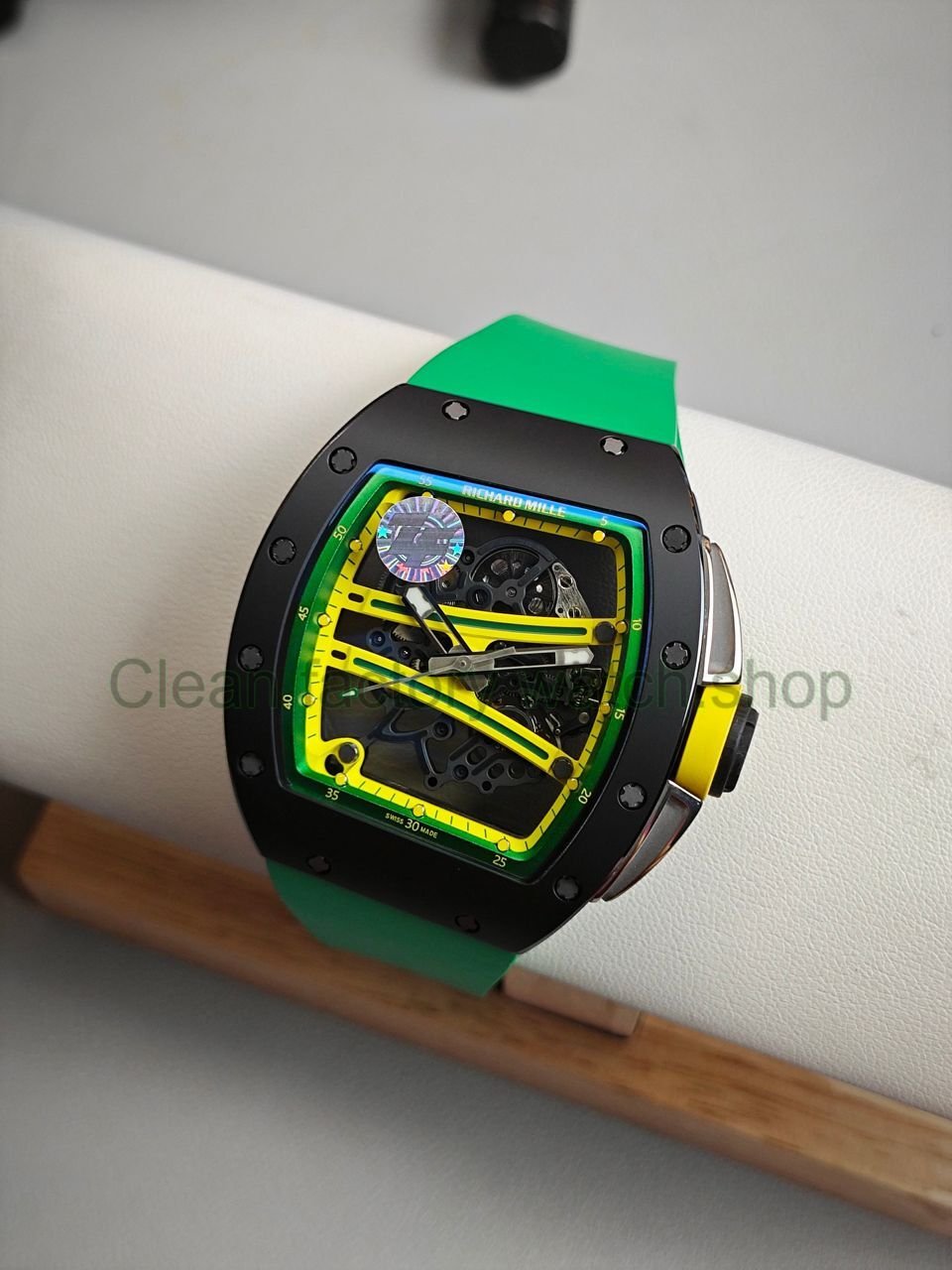 ZF Factory Richard Mille RM 061-01 Black Rubber Strap Yohan Blake ...